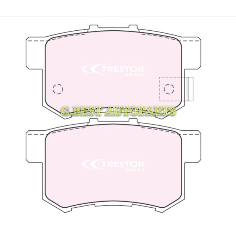 TRESTOR REAR DISC BRAKE PAD ACCORD CIVIC CRV SM4 SV4 SDA SNA TRO S10 ...