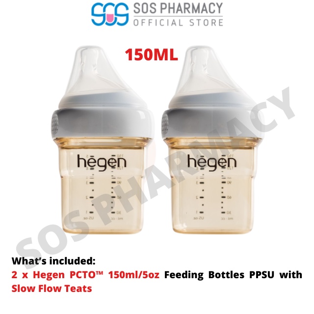 Hegen PCTO 150ml/oz Feeding Bottle PPSU (2-pack) | Shopee Malaysia