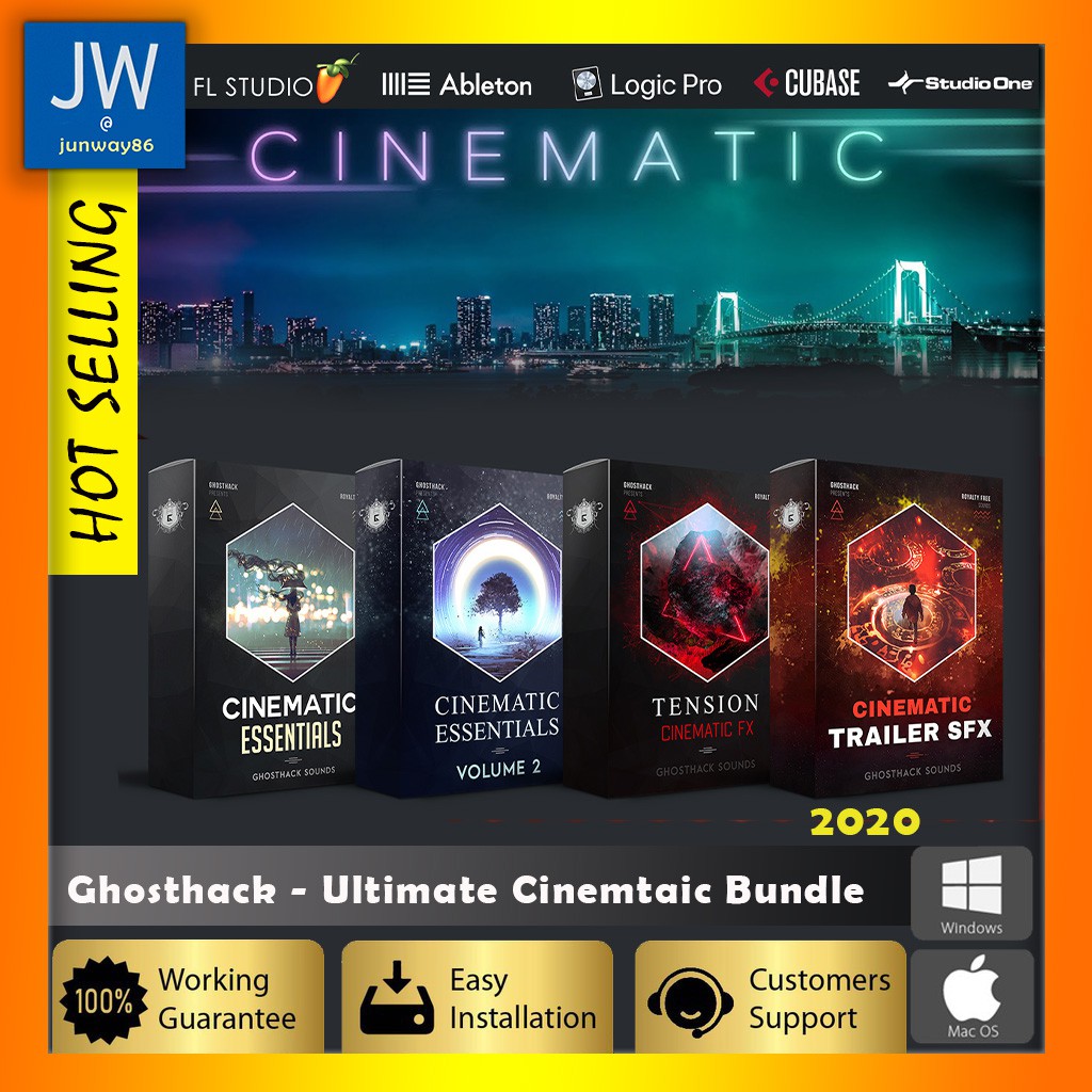 Ghosthack - Ultimate Cinemtaic Bundle 4 in 1 (Cinematic Sounds for Filmmakers and Music ...