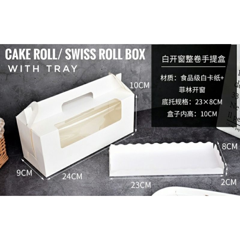 Japanese-style cake roll packaging box portable whole roll ancient ...