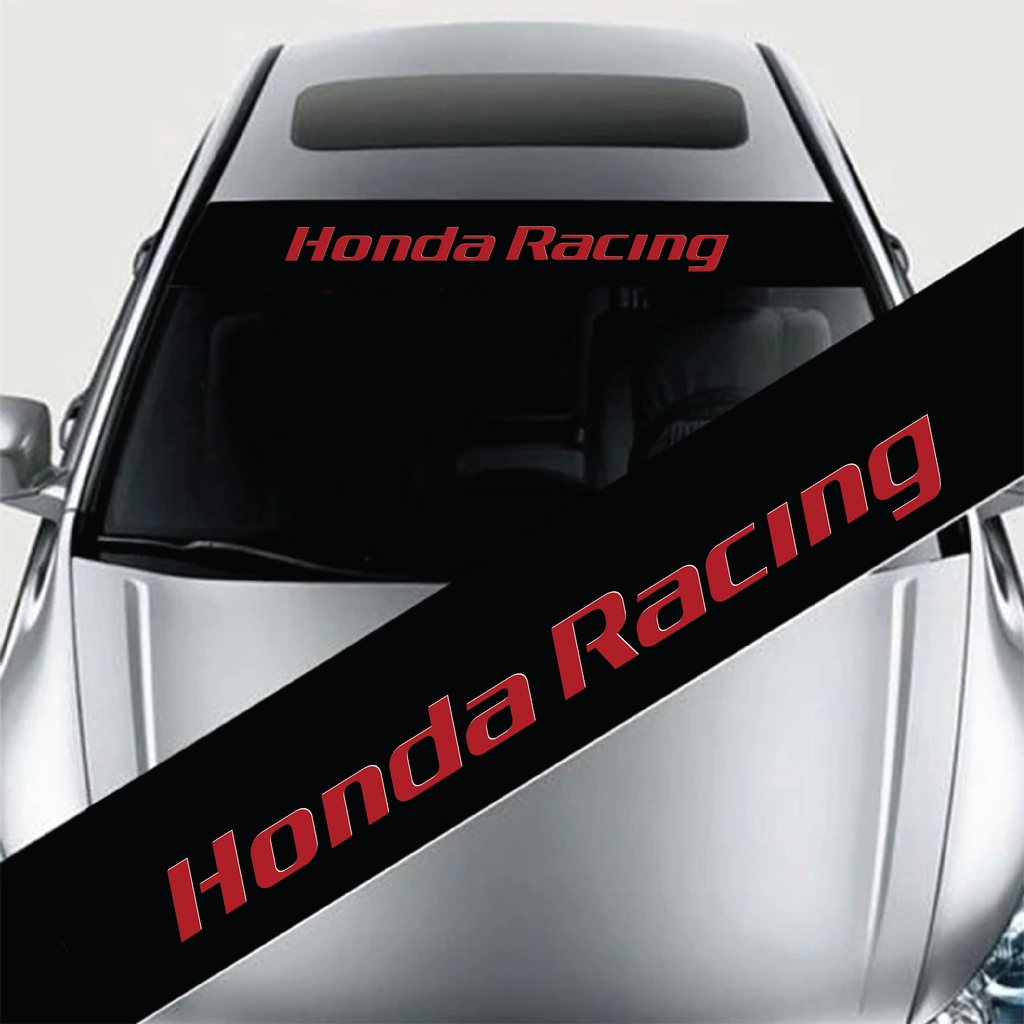 Honda racing windscreen sticker with background Honda racing wording ...