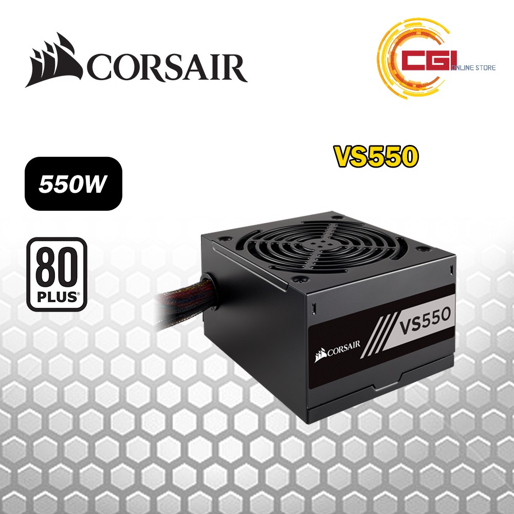 Corsair VS550 550W 80PLUS White Certified PSU (CP-9020171-UK) | Shopee ...