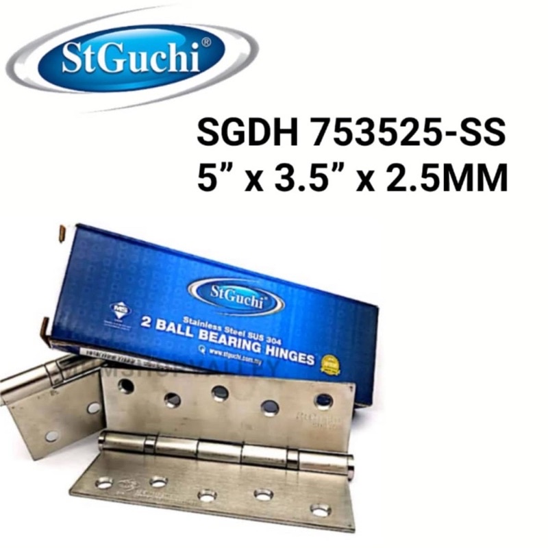 127mm X 89mm X 2.5mm 5'' X 2PCS St Guchi Stainless Steel SUS304 Heavy ...