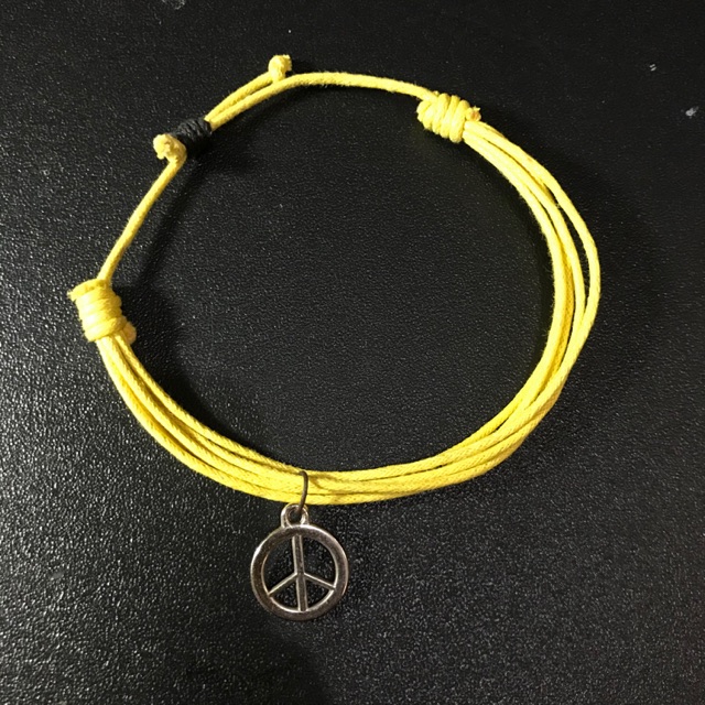 Peace logo Rope Bracelet | Shopee Malaysia