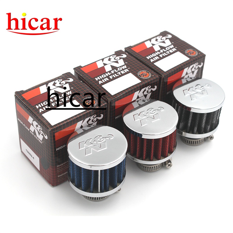 12mm K&N KN Small Air Filter Breather Intake Engine Car Automotive ...