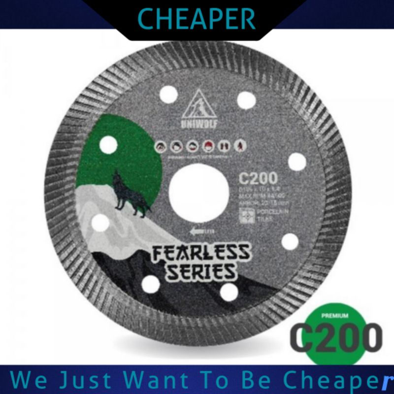 Uniwolf C200 4'' Thin Turbo Blade Diamond Cutting Disc x 1pc | Shopee ...