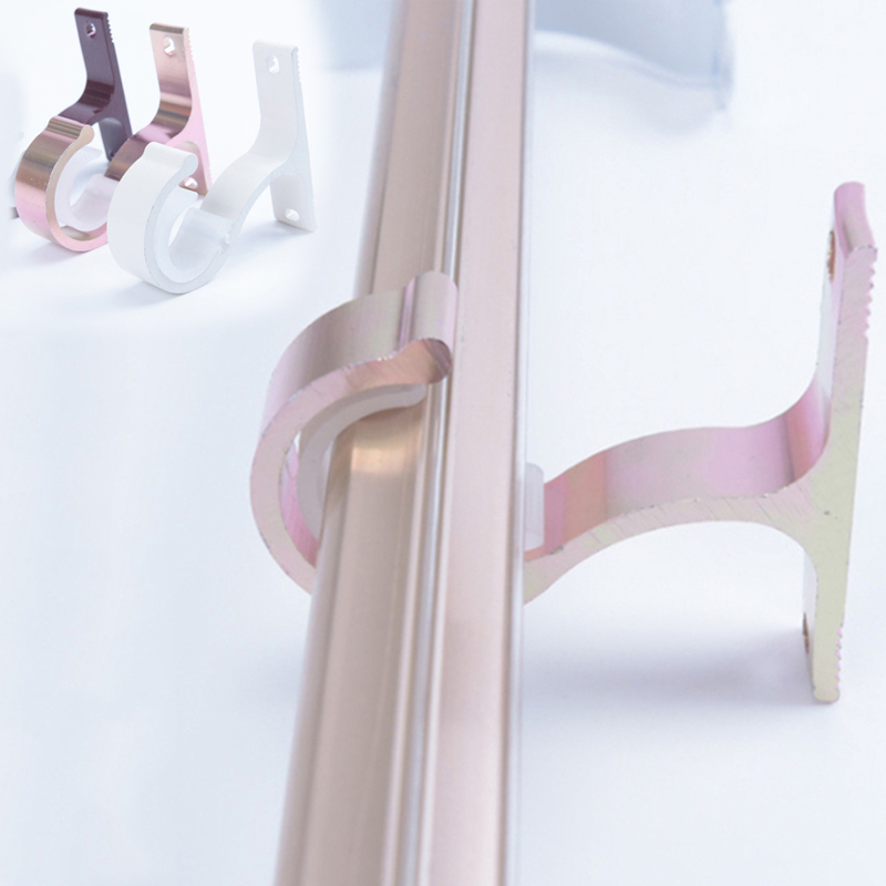 Aluminum Alloy Curtain Rod Brackets Drapery Rod Bracket Window Rod ...
