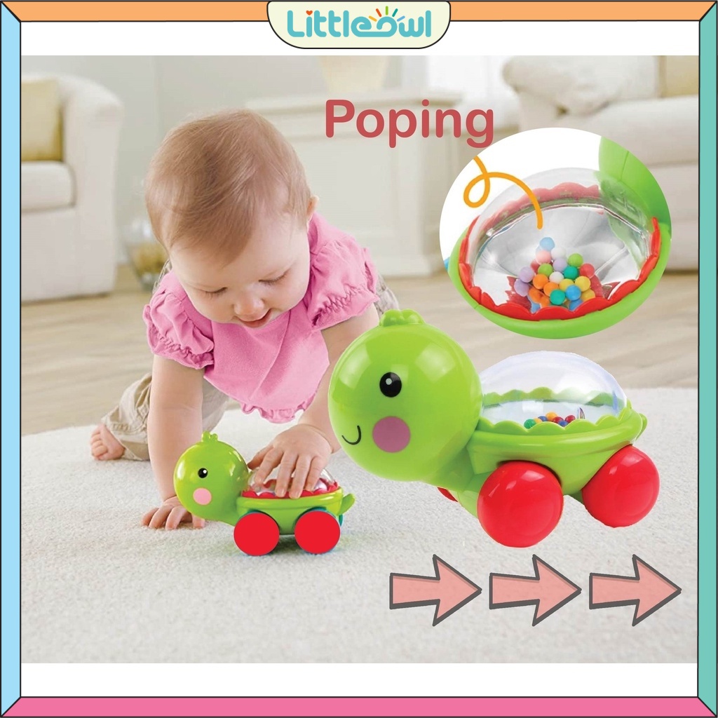 Popping Turtle Baby Push-along Vehicle Encourage Crawling | Shopee Malaysia