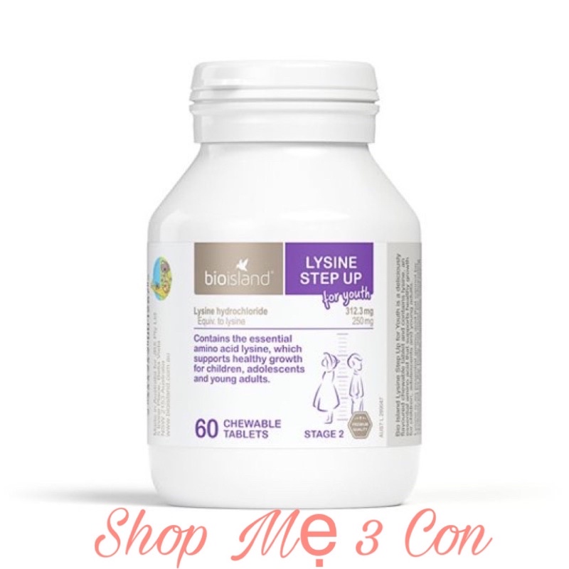 Bioisland Australia Lysine candy tablets 60v helps children increase ...
