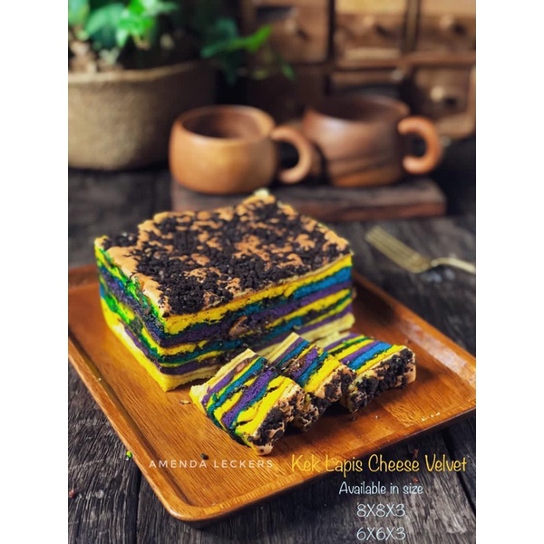 Kek Lapis Amenda Leckers size 6inchx6inchx3inch | Shopee Malaysia