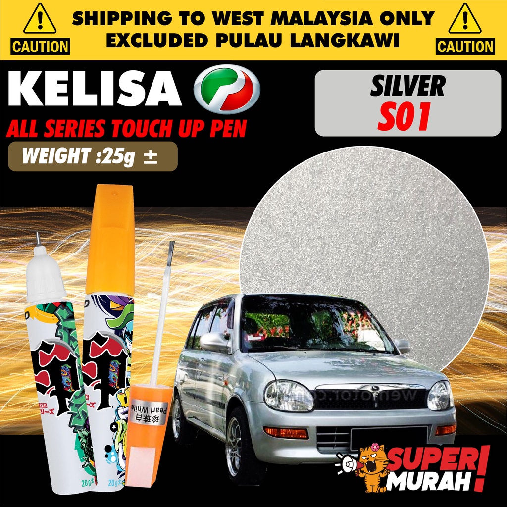 Touch Up Pen [ PERODUA KELISA ]Car Surface Coat Paint Remover Tools ...