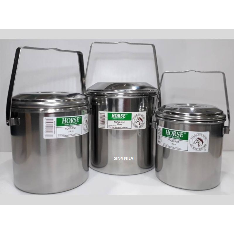 Horse Brand Stainless Steel Food Pot / Food Carrier / Food Container ...