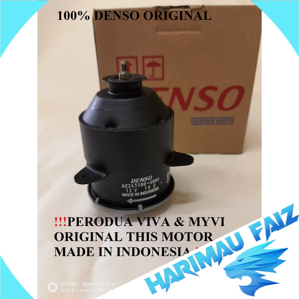 (100% Original) DENSO Radiator Fan Motor - Perodua Myvi 2005-2011 ...