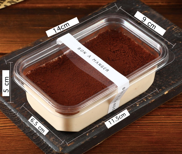 [10PCS] Tiramisu Box Cake Box Mousse Cake Box Pudding Box 320ml ...