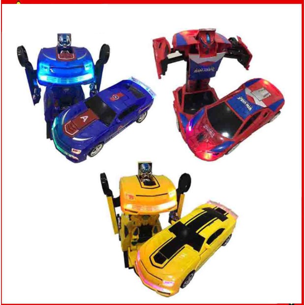 Transformer Robot Car Children Transform Toys Car 2 in 1 Robot Car Mini ...