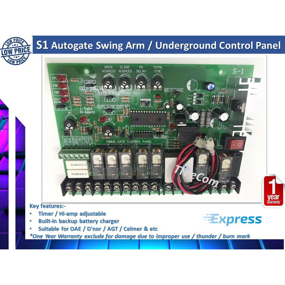 S1 Autogate Swing Arm / Underground Control Panel / Board | Shopee Malaysia