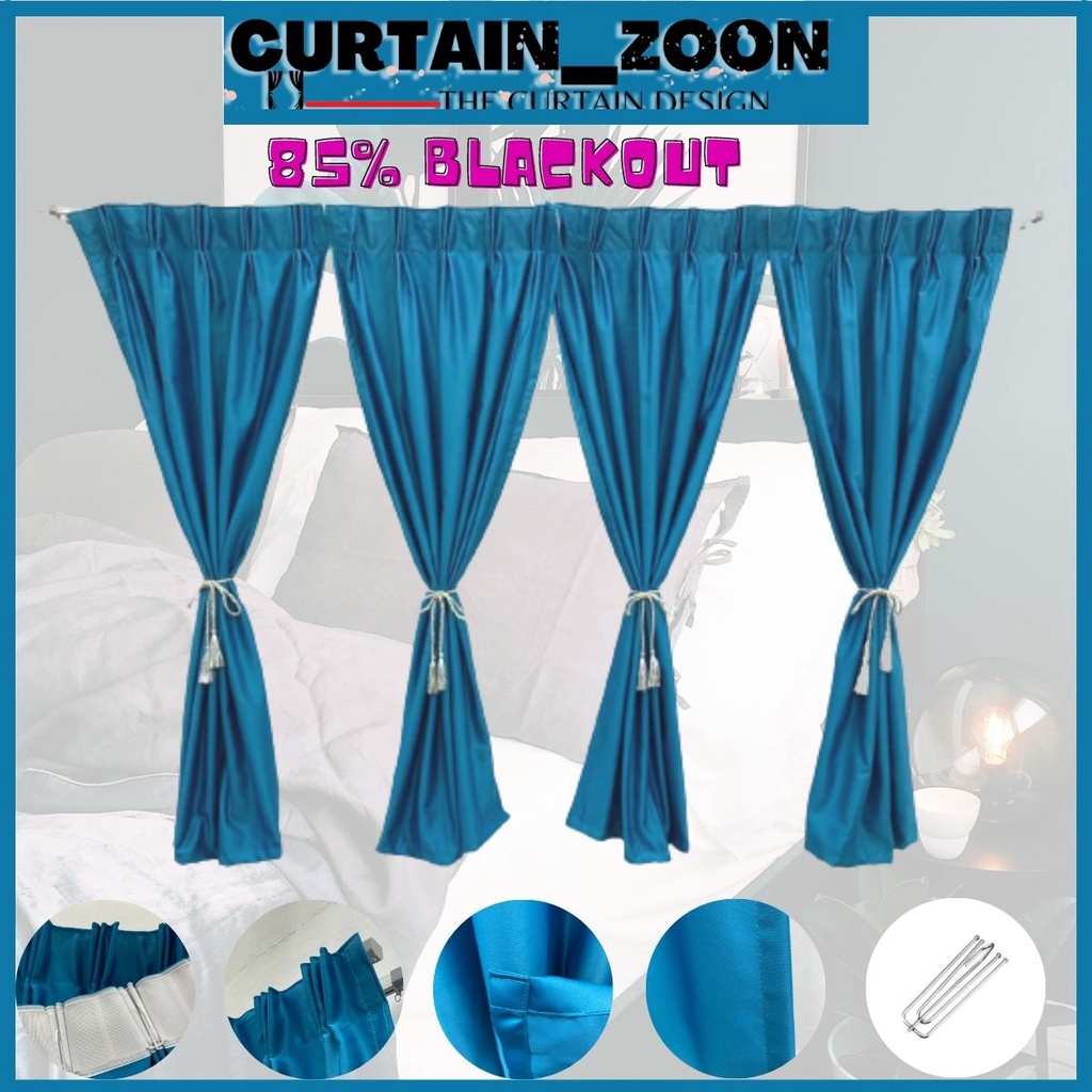 Langsir Naco Jersey Satin (1Mx1.4M) Ready Made Curtain!!!Siap Jahit ...