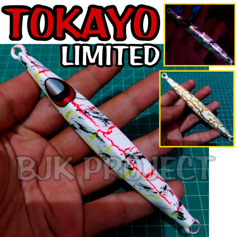 Metal JIG TOKYO III 250g to 800g NEW WHITE CRACKS BJK PROJECT | Shopee ...