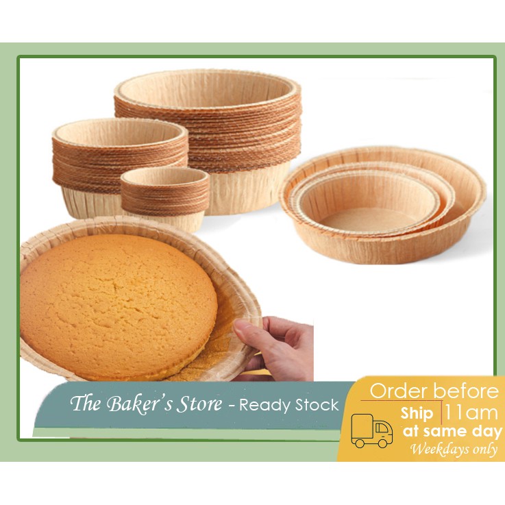 Cake baking tray disposable paper Loyang kek acuan kuih muih pizza ...