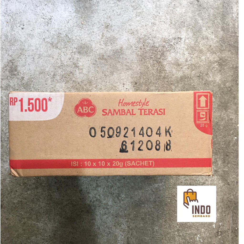 ABC Shrimp Paste Sambal sachet box 100 x 20g Sambal Bilis Garing Shrimp ...