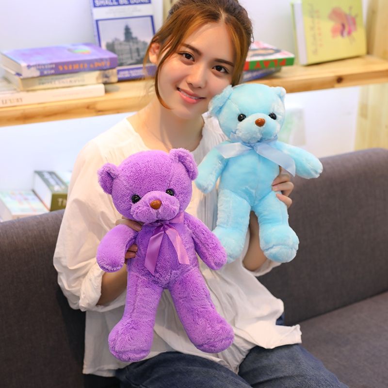 🇲🇾 READY STOCK Cute Teddy Bear Ribbon Toys 30cm | Shopee Malaysia