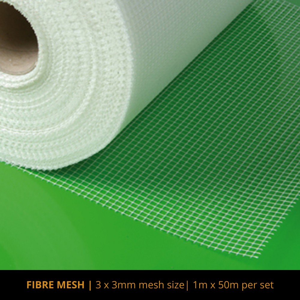 Fibre Mesh for Plastering, Rendering & Joint Reinforcement (3x3mm Mesh ...