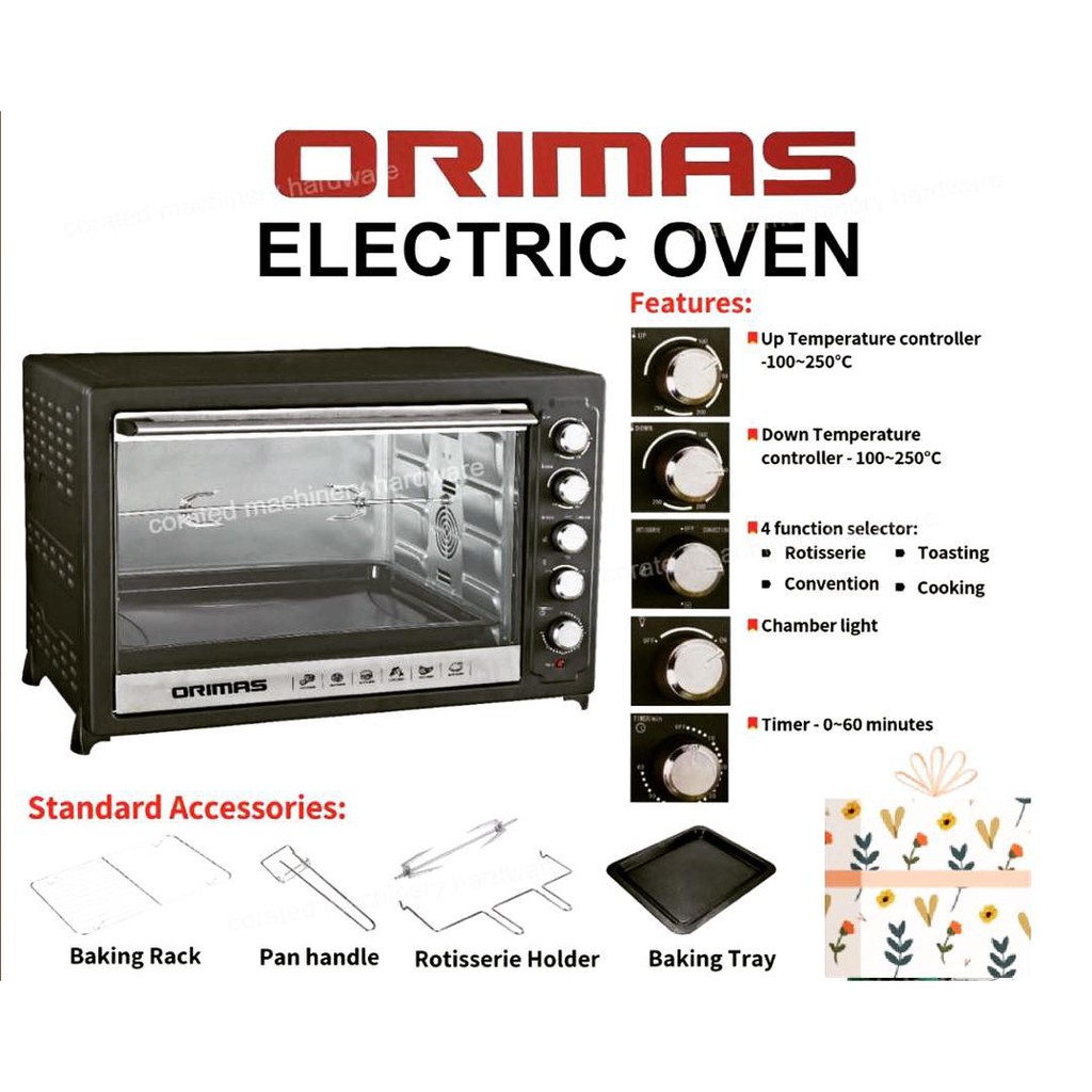 ORIMAS ELECTRIC OVEN 100L EV10085 | Shopee Malaysia