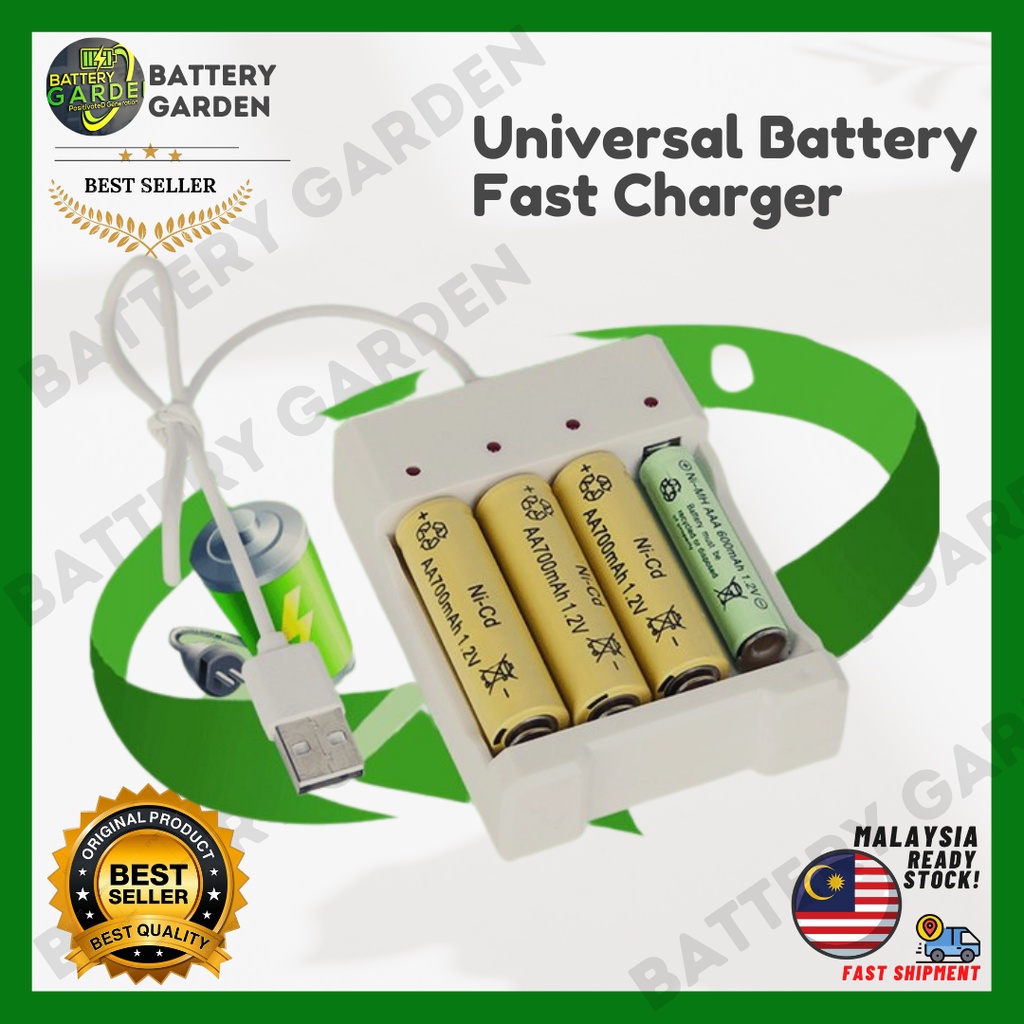 1.2V Ni-MH Ni-CD AA/AAA battery Charger for AA/AAA Rechargeable USB ...
