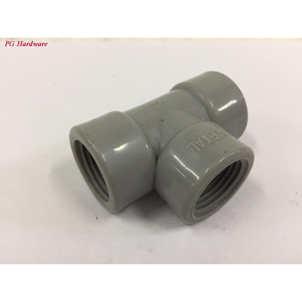 ACETAL PVC Pipe Threaded Tee @15mm (½") | Shopee Malaysia