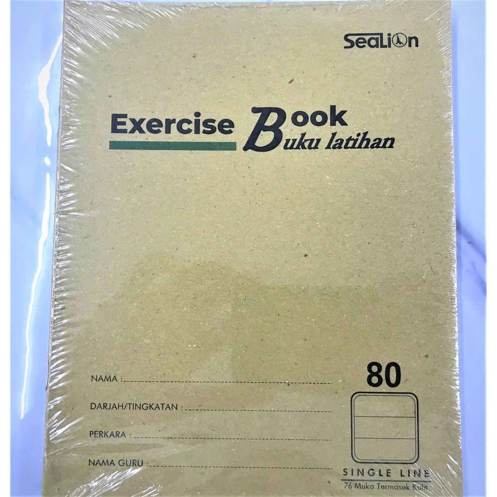 EXERCISE BOOK SINGLE LINE 76 PAGES 4IN1 (9555042515186) | Shopee Malaysia