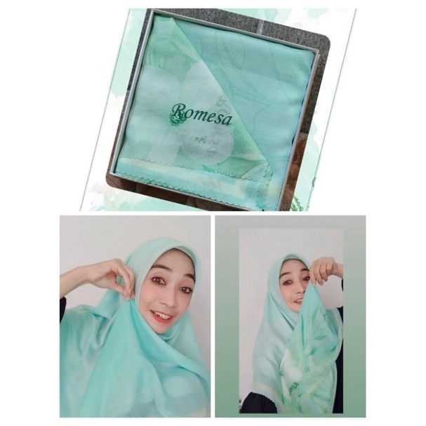 Hijab Quadrilateral voal premium Style Romesa hijab | Shopee Malaysia
