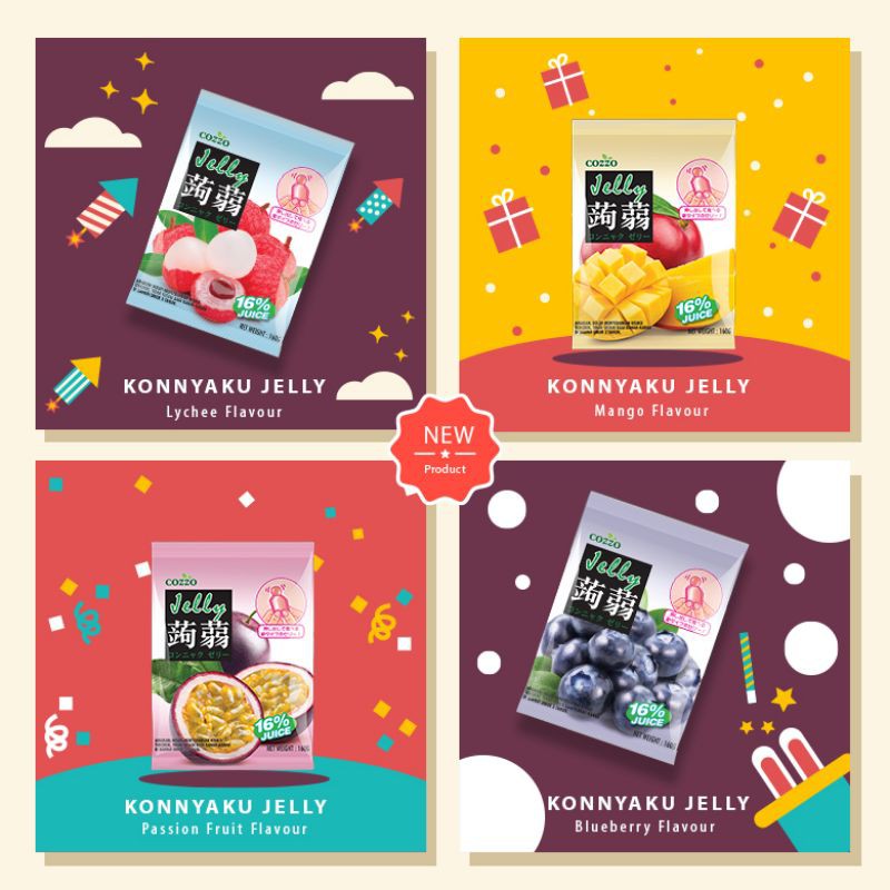 Cozzo Konnyaku Jelly (20g * 8 Sachets) | Shopee Malaysia