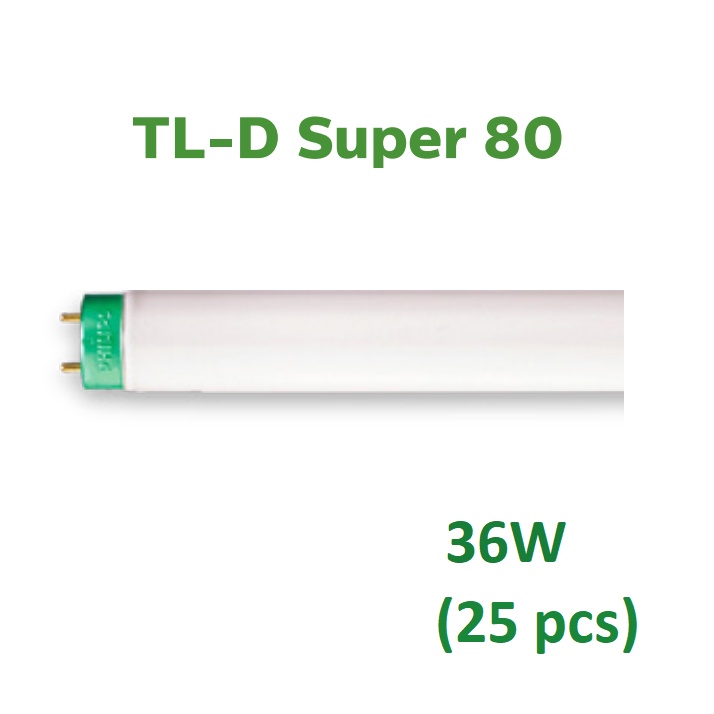 PHILIPS TL-D Fluorescent Super 80 Tube 18W/36W (827/830/840/865) (cupex ...