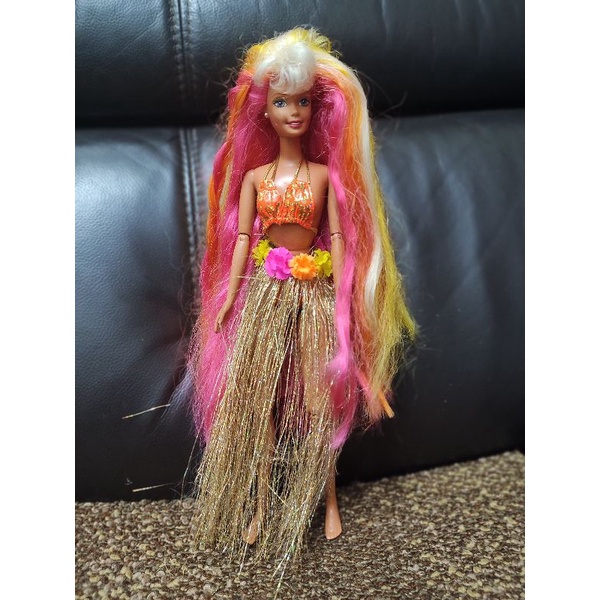 RARE 1996 Mattel Hula Hair Barbie Doll | Shopee Malaysia