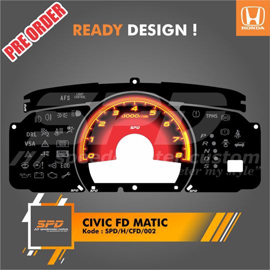 [ PREORDER ] Panel Meter Instrument Cluster Speedometer Custom Honda ...