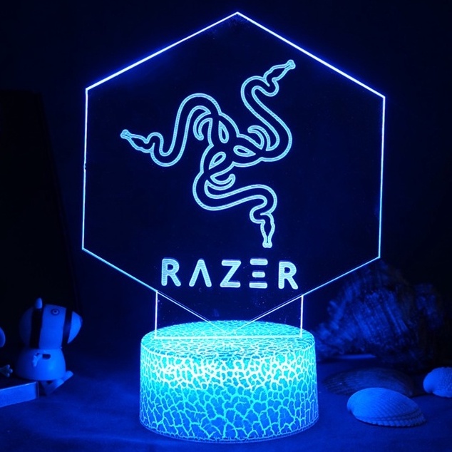 3D LED Light Hot Game Razer MSI Acrylic Illusion Night Lamp RGB ...