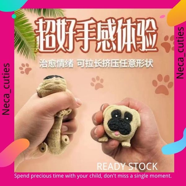 🔥Ready Stock🔥Unzip the dog, pat, pinch, pull, pug拉拉狗解压玩具 | Shopee Malaysia