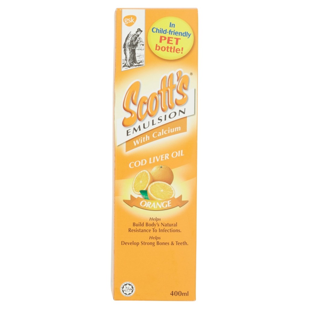 Scott’s Emulsion Cod Oil Orange 400ml | Shopee Malaysia