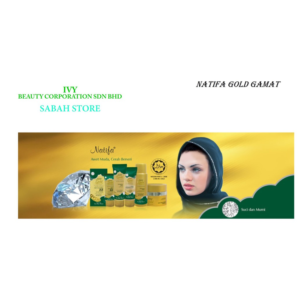 Natifa Gold Gamat Pembersih Muka, skrub, Pemyegar Sabah Areas Only ...