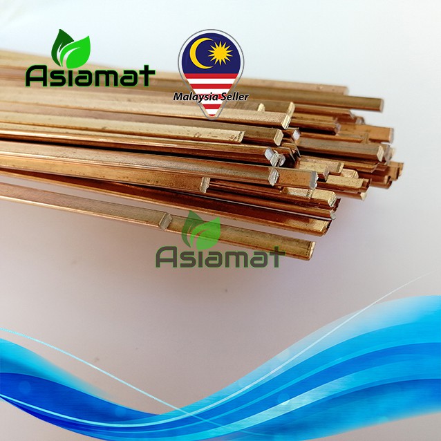 (1pc) Rod Electrode cooper flat brazing welding 40cm for welding cooper ...