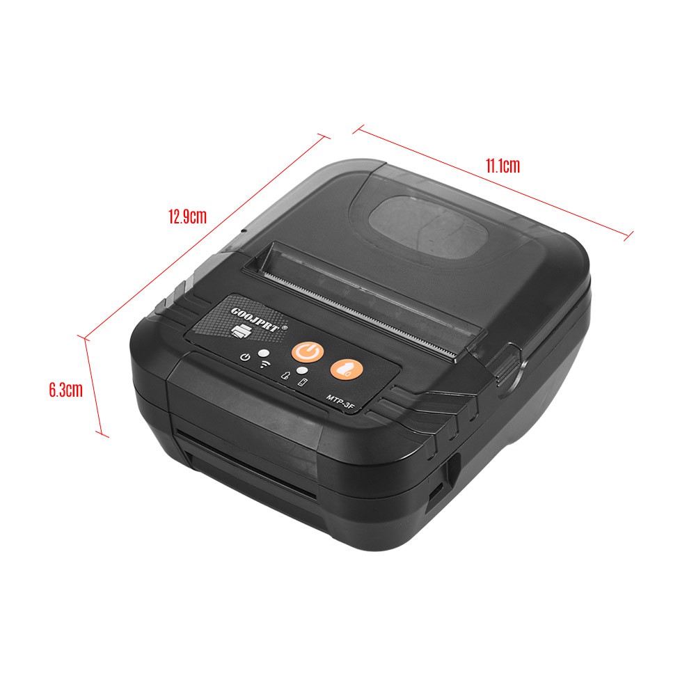 RCC GOOJPRT Portable Mini Wireless 80mm BT Thermal Receipt Printer High ...