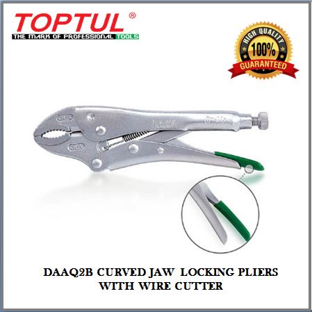 TOPTUL DAAQ2B CURVED JAW LOCKING PLIERS WITH WIRE CUTTER | Shopee Malaysia