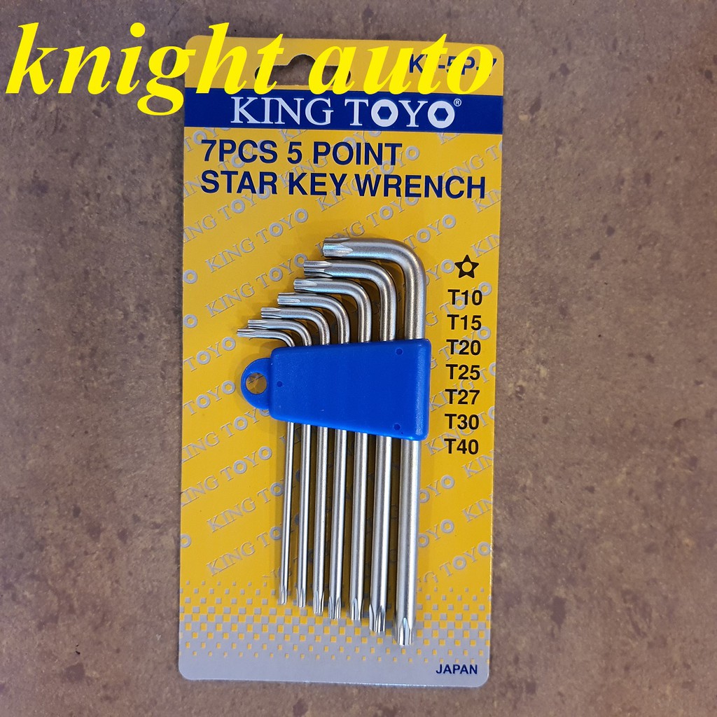 King Toyo KT-5P-7 7 Pcs 5 Point Star Key Wrench ID32509 | Shopee Malaysia