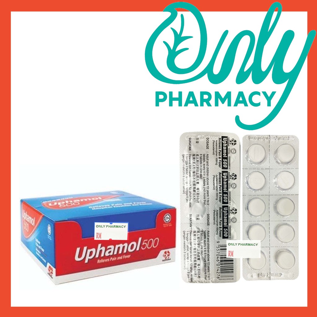 Uphamol 500mg paracetamol 500mg 10s/strip | Shopee Malaysia
