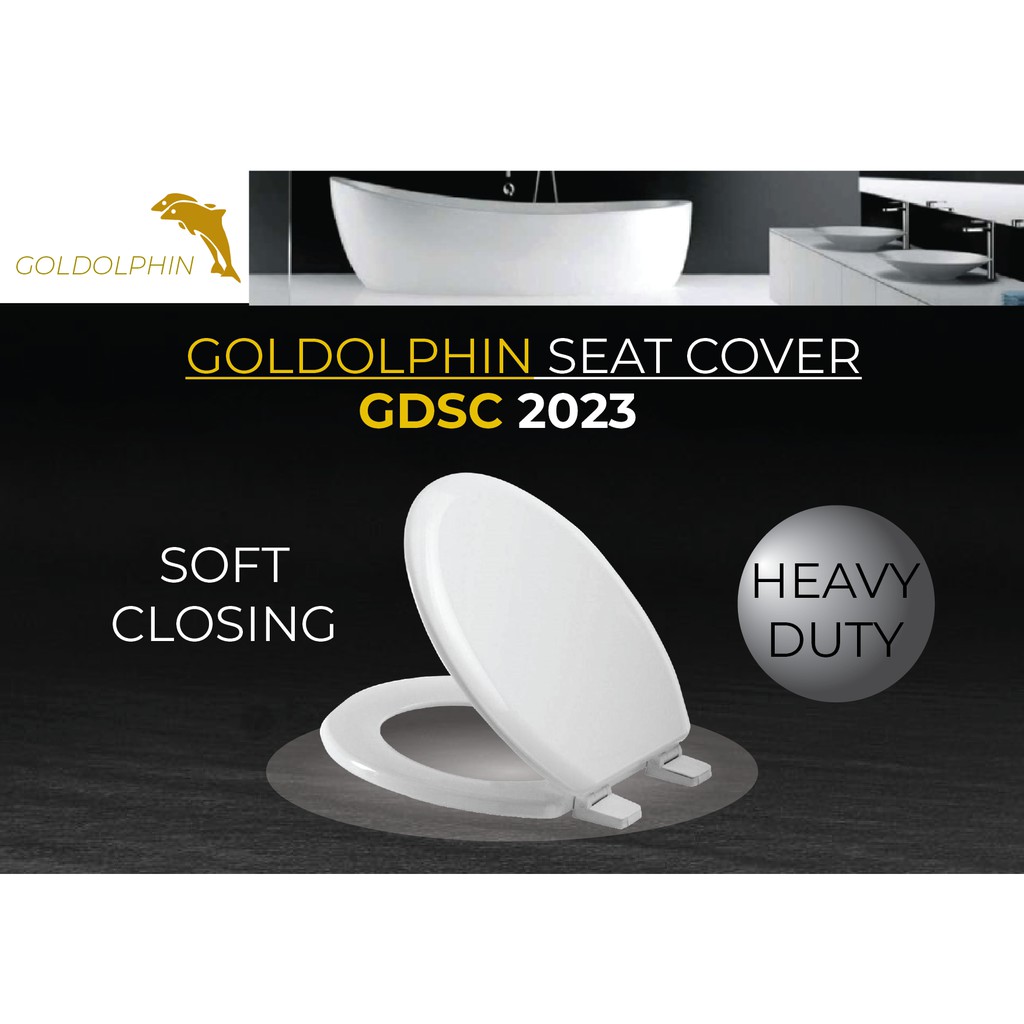 GOLDOLPHIN Seat Cover - GDSC 2023 (Heavy Duty/Soft Closing) | Shopee ...