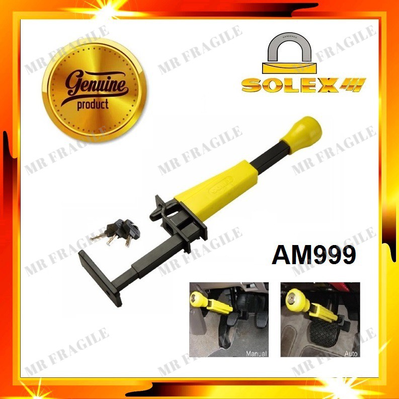 SOLEX GENUINE AM999 BRAKE & CLUTCH LOCK PEDAL LOCK (100% Original ...