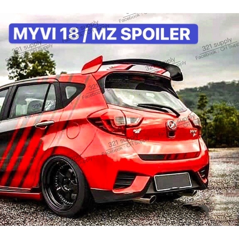 MYVI 2018 MZ REAR SPOILER TOP SPOILER SIAP CAT GT WING SPOILER ...