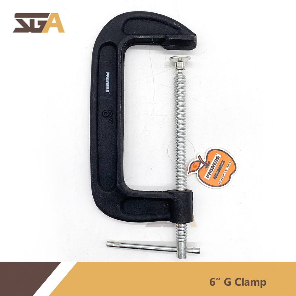 6" X 150MM G Clamp G Shaped Adjustable Working Clamp Heavy Duty ...