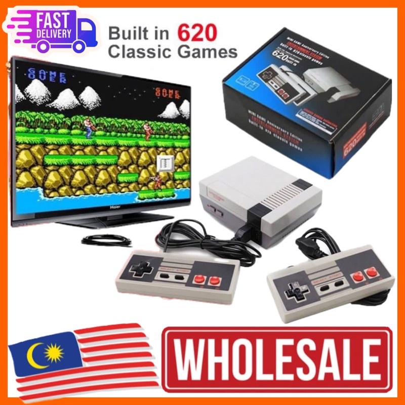 𝗕𝗨𝗜𝗟𝗧-𝗜𝗡 620 Games Retro Classic Mini TV Game Console Handheld Gaming ...
