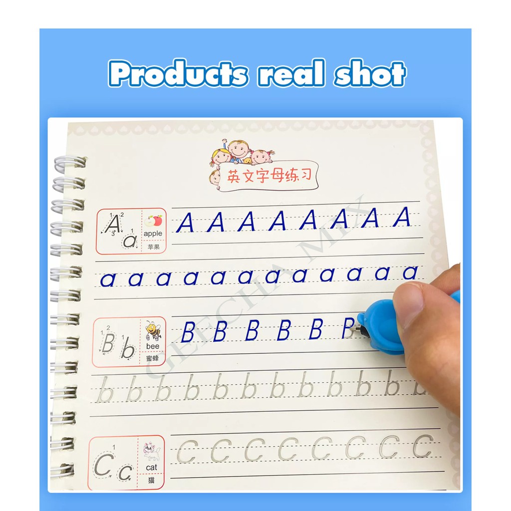 Magic Grooved Alphabet Letters English Calligraphy Practicing Book ...